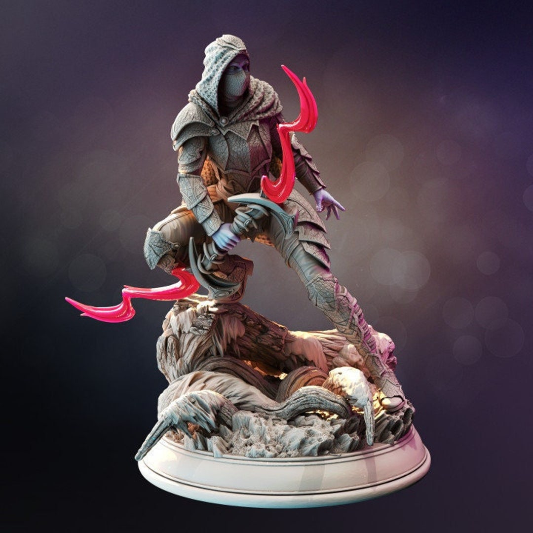 Dnd Miniature Dark Elf Swamp Ranger Miniature for Dungeons and Dragons ...