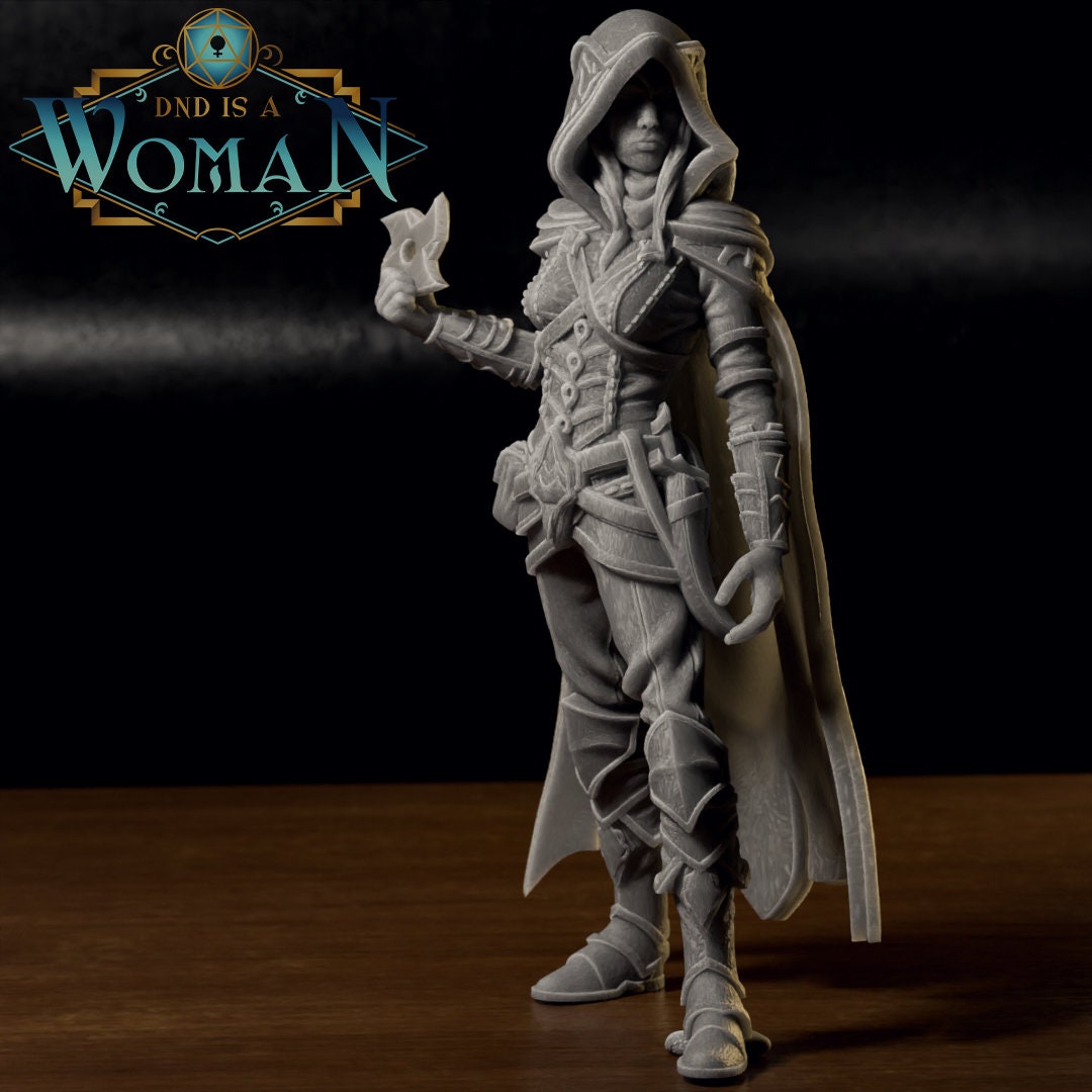 Dnd Miniature Drow Rogue Assassin Miniature for Dungeons and Dragons ...