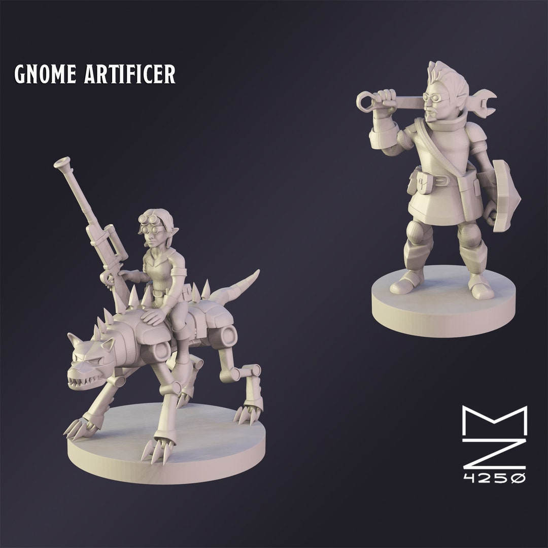 Dnd Miniature Gnome Artificer Miniature for Dungeons and Dragons ...
