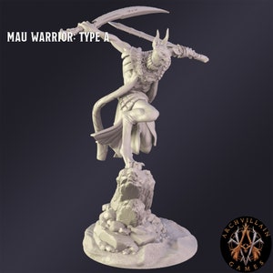 Dnd Miniature Mau Warrior Miniature for Dungeons and Dragons Tabletop ...