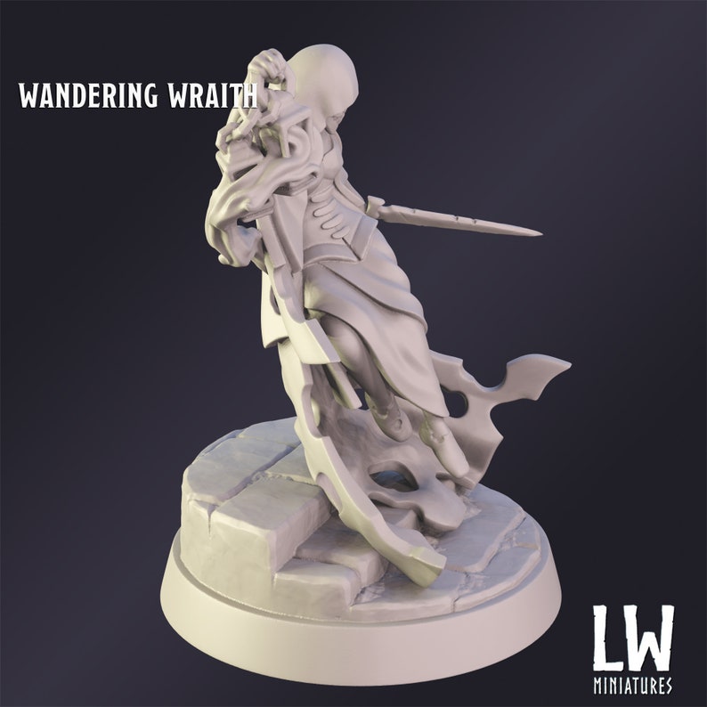 Dnd Miniature Wandering Wraith Miniature for Dungeons and Dragons ...