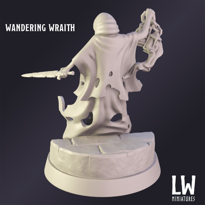 Dnd Miniature Wandering Wraith Miniature for Dungeons and Dragons ...