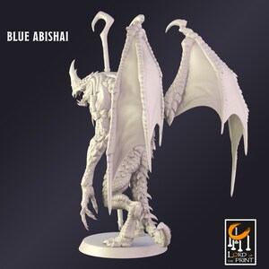 Dnd Miniature Blue Abishai Miniature for Dungeons and Dragons Tabletop ...
