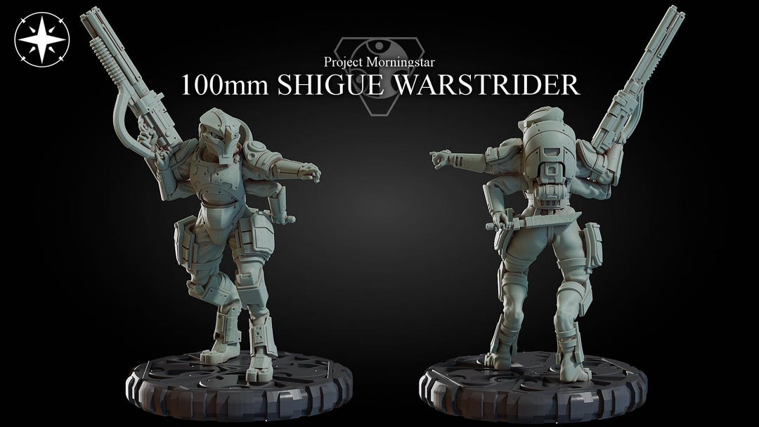 Shigue Warstrider 100mm Resin Statue From Project Morningstar ...