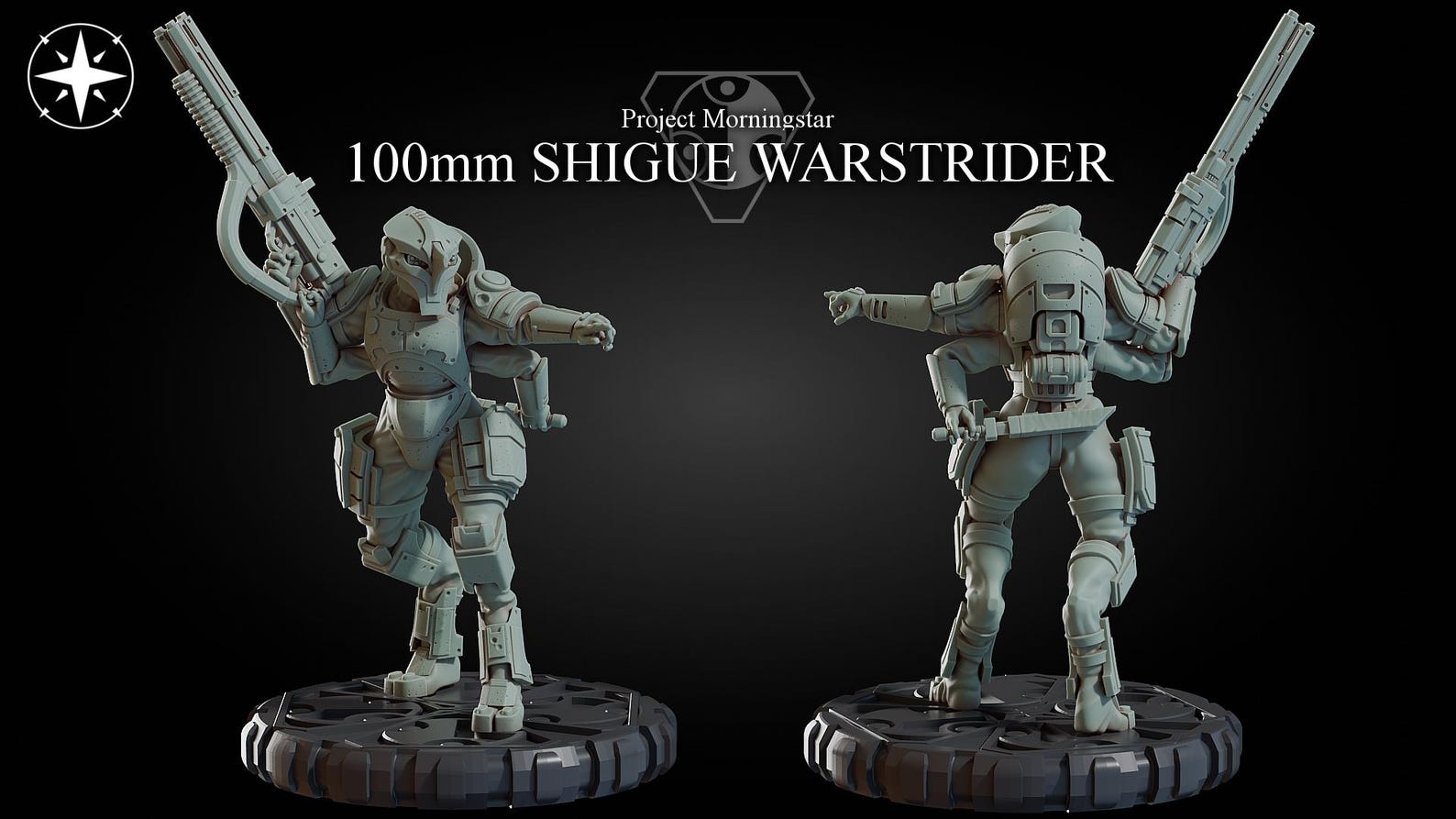 Shigue Warstrider 100mm Resin Statue From Project Morningstar ...