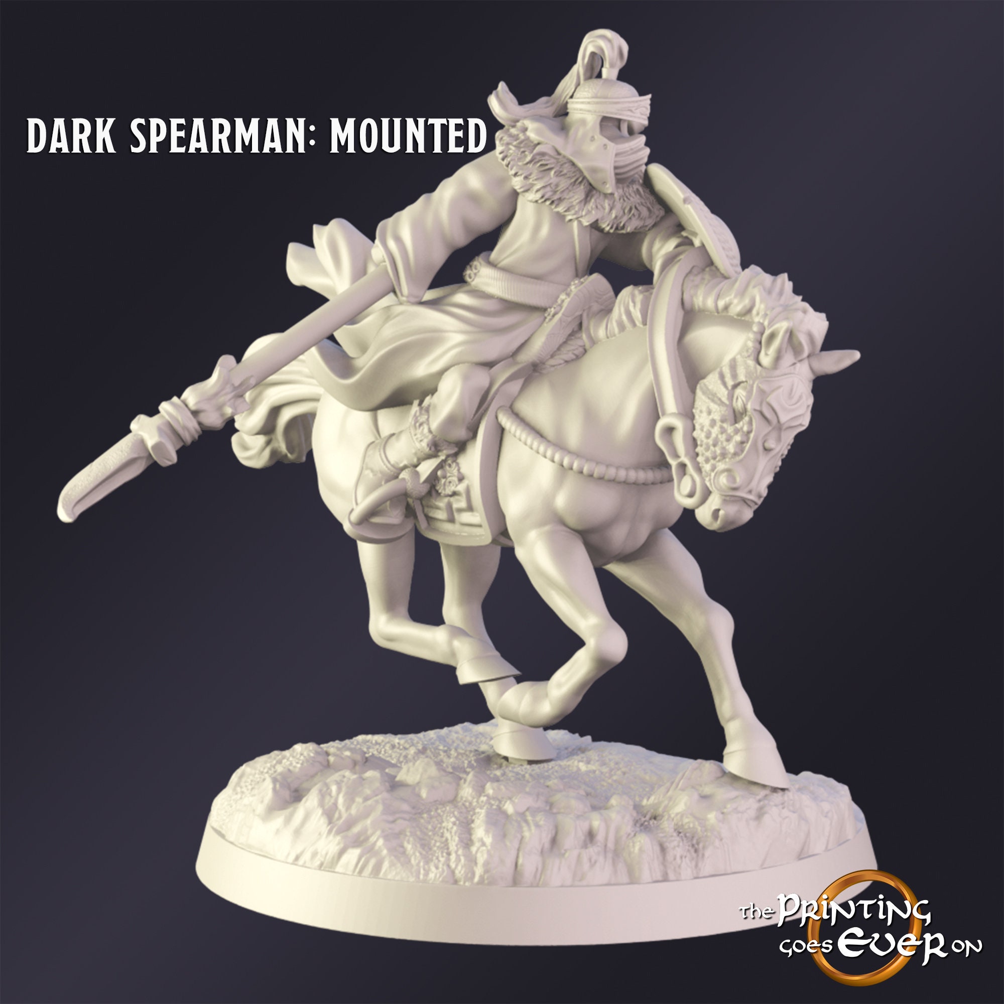 Dnd Miniature Dark Spearman Wraith Miniature for Dungeons and Dragons ...
