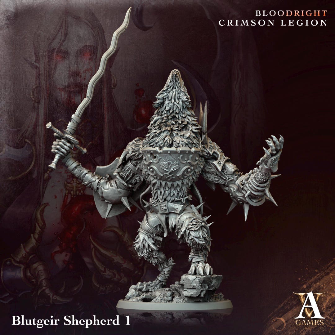 Dnd Miniature Bloodthirster Shepherd Beast Miniature for Dungeons and ...
