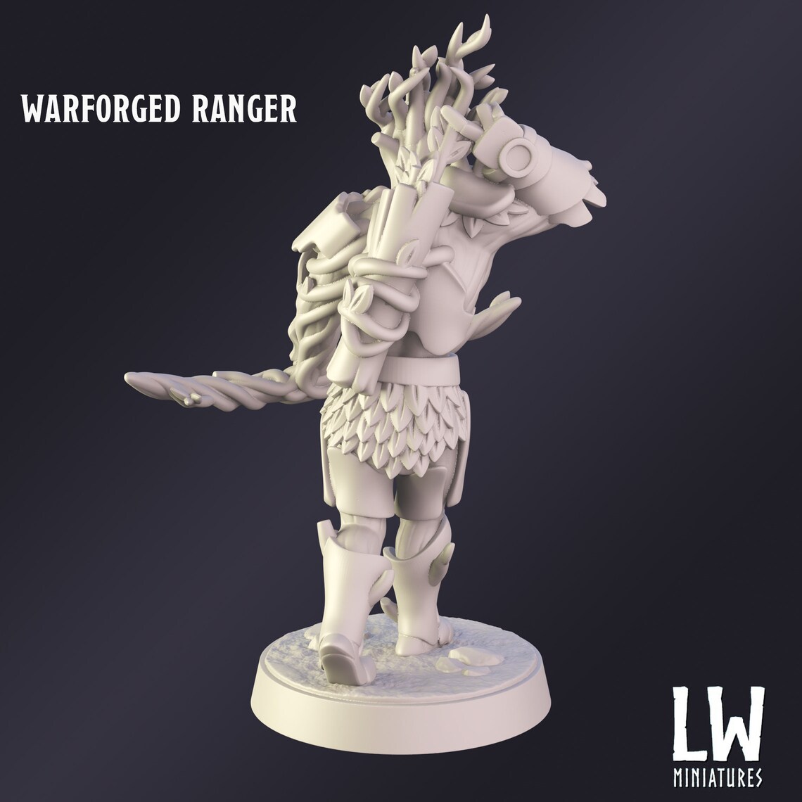 Warforged Ranger Premium Tabletop Game Miniature From Lost - Etsy