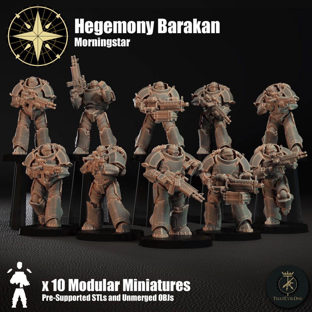 Barakan Menace Elite Squad Resin Game Miniature From Project ...