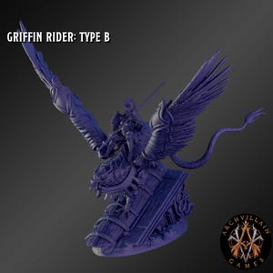 Dnd Miniature Griffin Rider Miniature for Dungeons and Dragons Tabletop ...