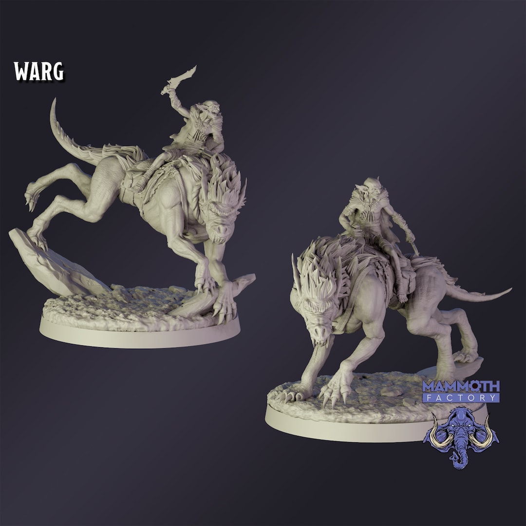 Warg Premium Tabletop Game Miniature From Mammoth Factory, Dungeons and ...
