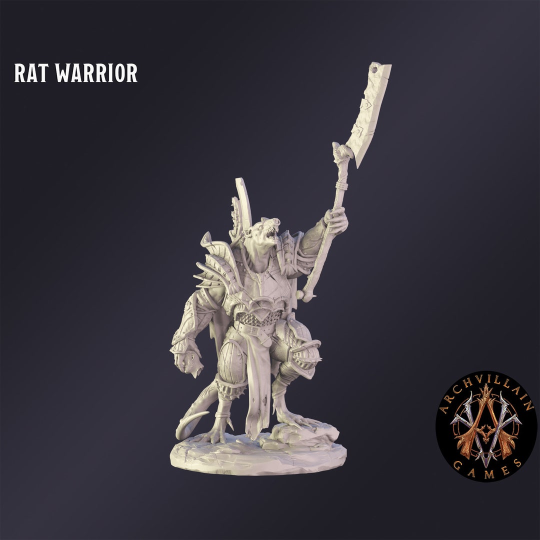 Dnd Miniature Rat Warrior Miniature for Dungeons and Dragons Tabletop ...