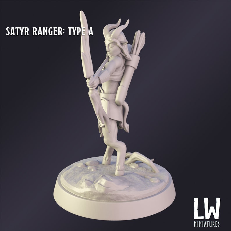 Dnd Miniature Satyr Ranger Miniature for Dungeons and Dragons Tabletop ...