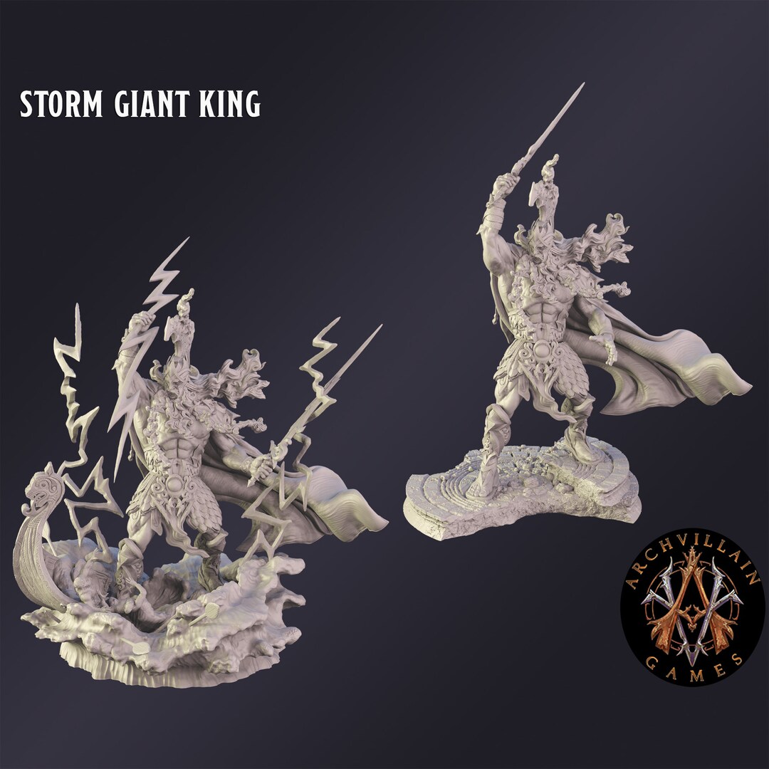 Storm Giant King Premium Tabletop Game Miniature From Archvillain Games ...
