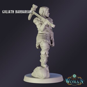 Goliath Barbarian Premium Tabletop Game Miniature From Dnd is a Woman, Dungeons and Dragons ...