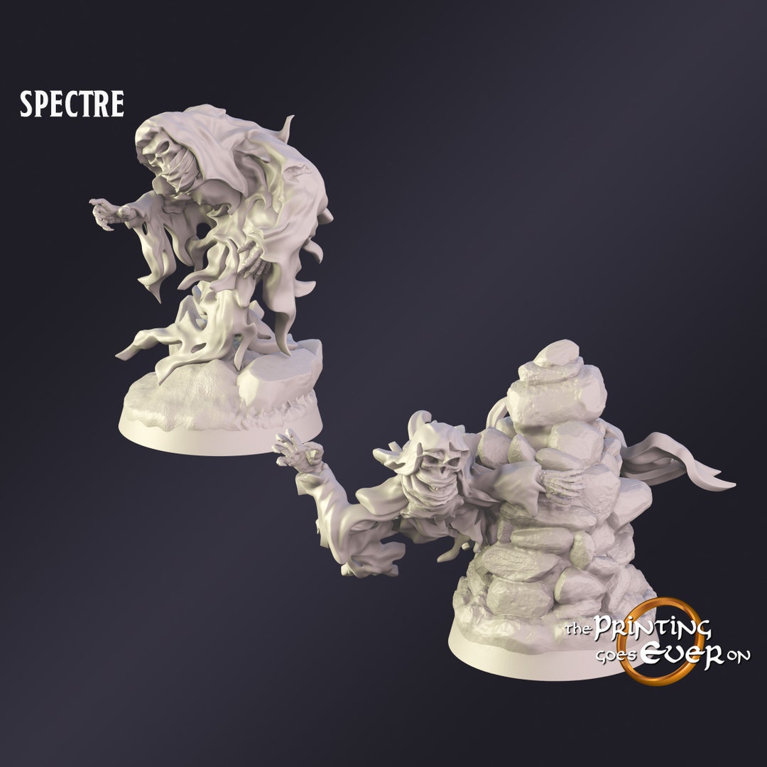Dnd Miniature Spectre Premium Tabletop Game Miniature From the Printing ...