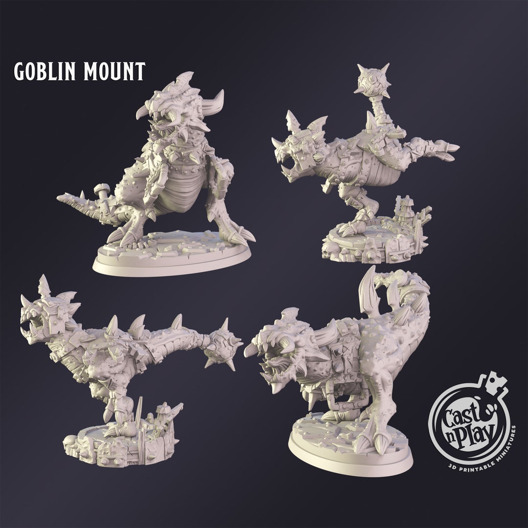 Dnd Miniature Goblin Mount Miniature for Dungeons and Dragons Tabletop ...