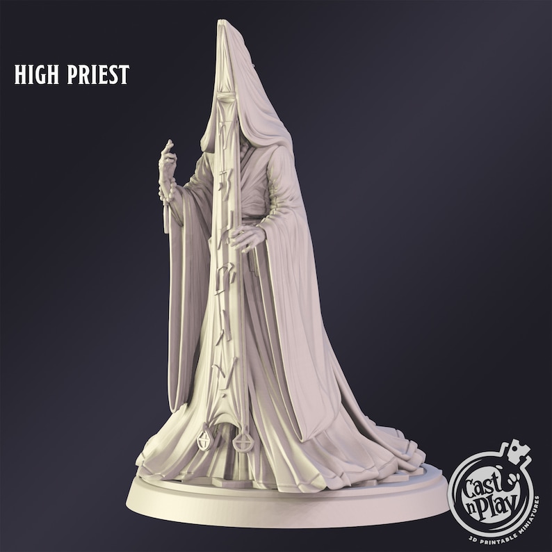 Dnd Miniature High Priest Miniature for Dungeons and Dragons Tabletop ...