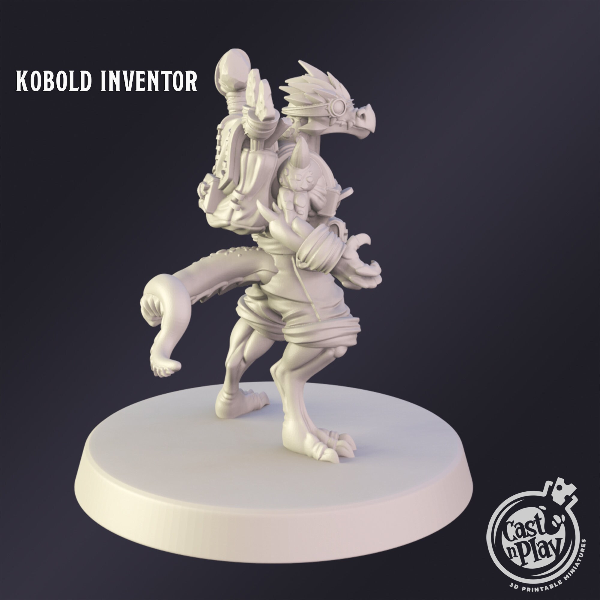 Dnd Miniature Kobold Inventor Miniature for Dungeons and Dragons ...