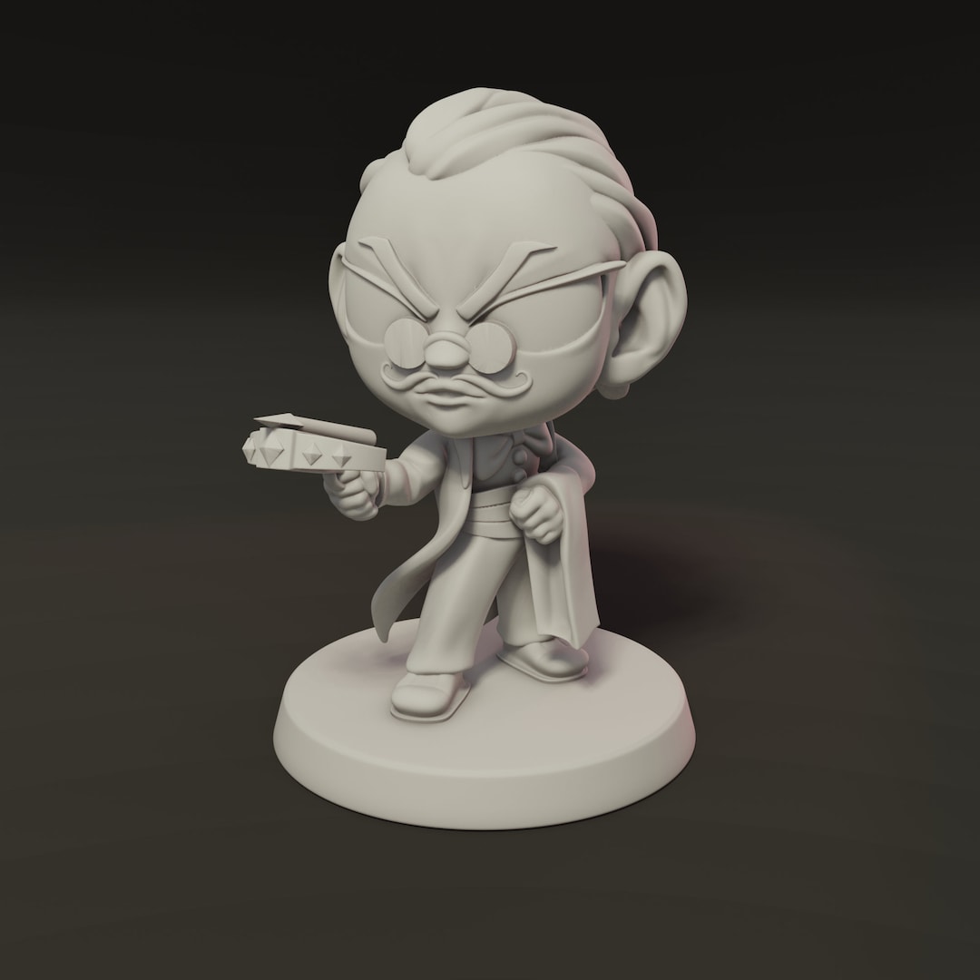 Dnd Miniature Chibi Crossbow Butler Miniature for Dungeons and Dragons ...