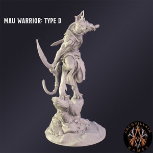 Dnd Miniature Mau Warrior Miniature for Dungeons and Dragons Tabletop ...