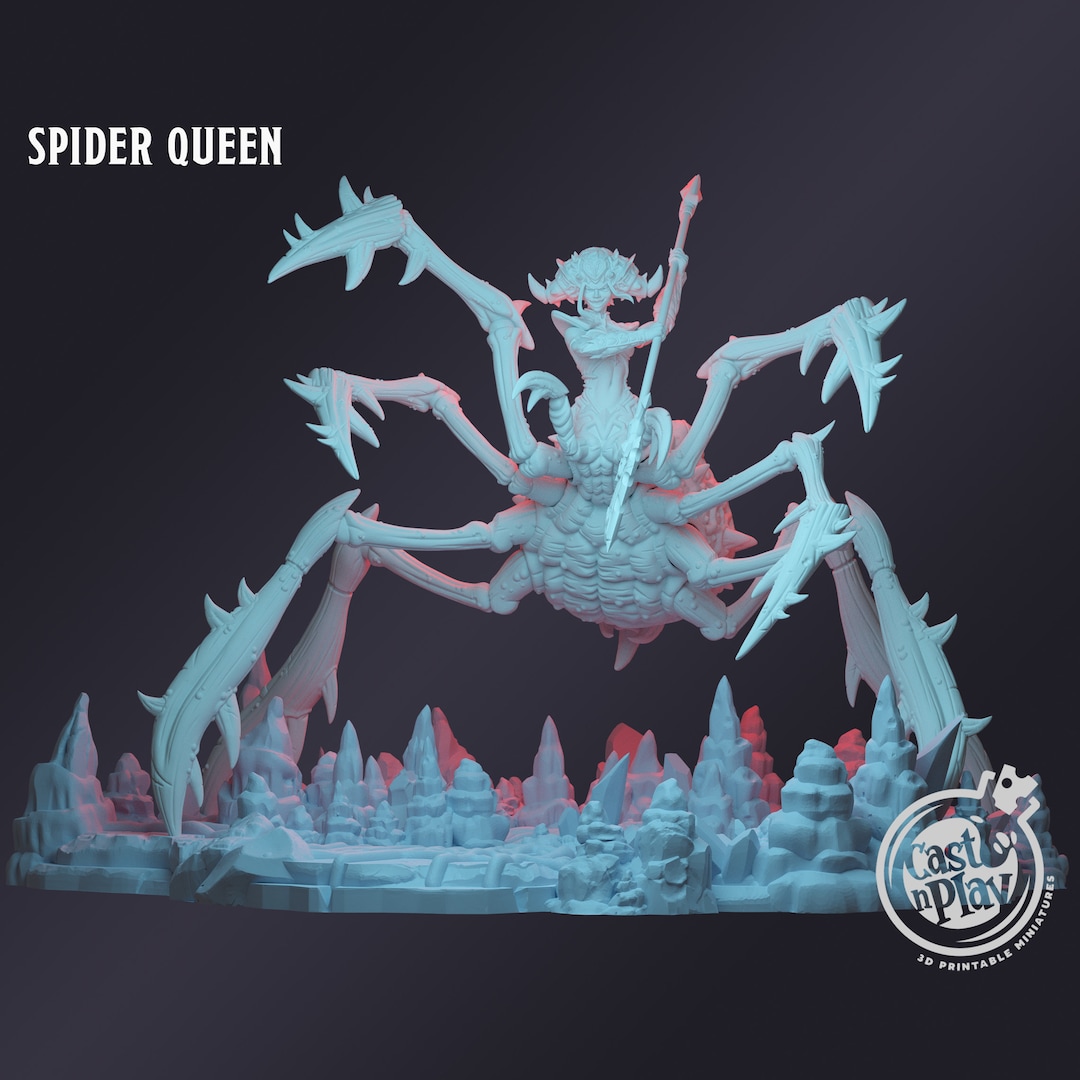 Dnd Miniature Spider Queen Miniature for Dungeons and Dragons Tabletop ...