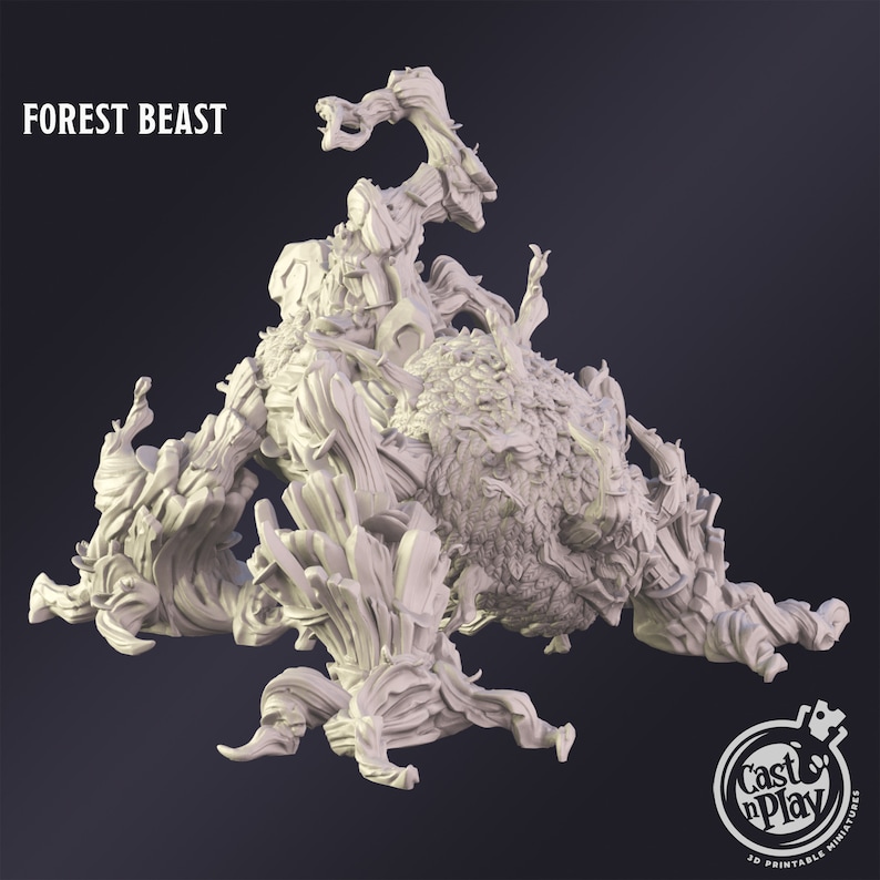 Dnd Miniature Forest Beast Miniature for Dungeons and Dragons Tabletop ...
