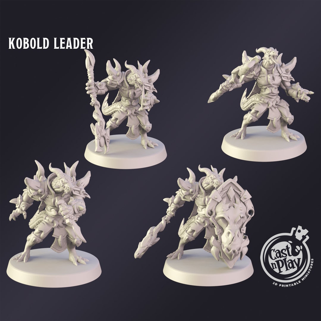 Dnd Miniature Kobold Leader Miniature for Dungeons and Dragons Tabletop ...