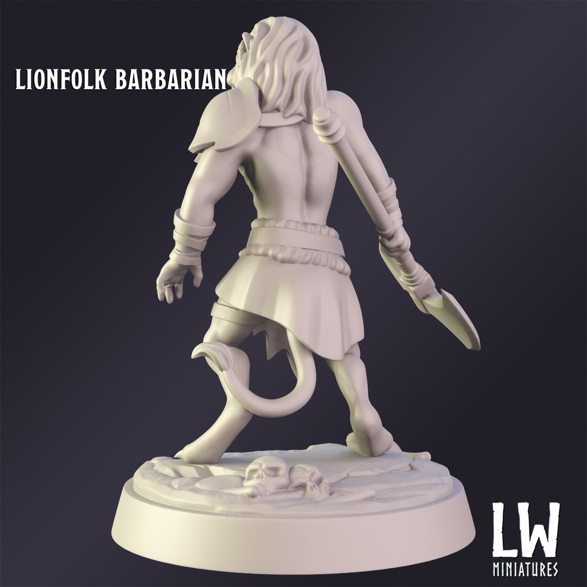 Lionfolk Barbarian Premium Tabletop Game Miniature From Lost - Etsy