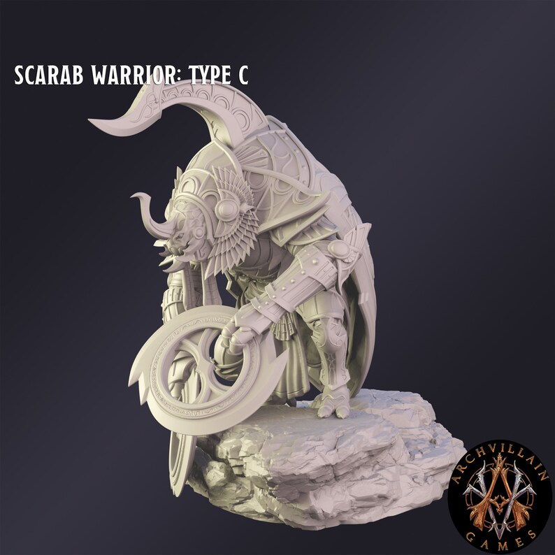 Dnd Miniature Scarab Warrior Miniature for Dungeons and Dragons ...