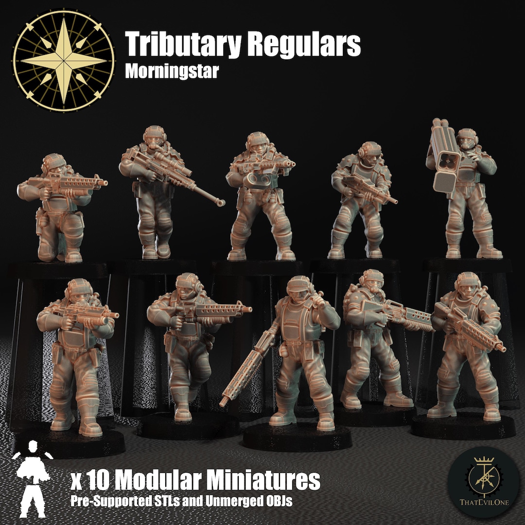 Directorate Tributary Regulars Squad Resin Game Miniature From Project ...