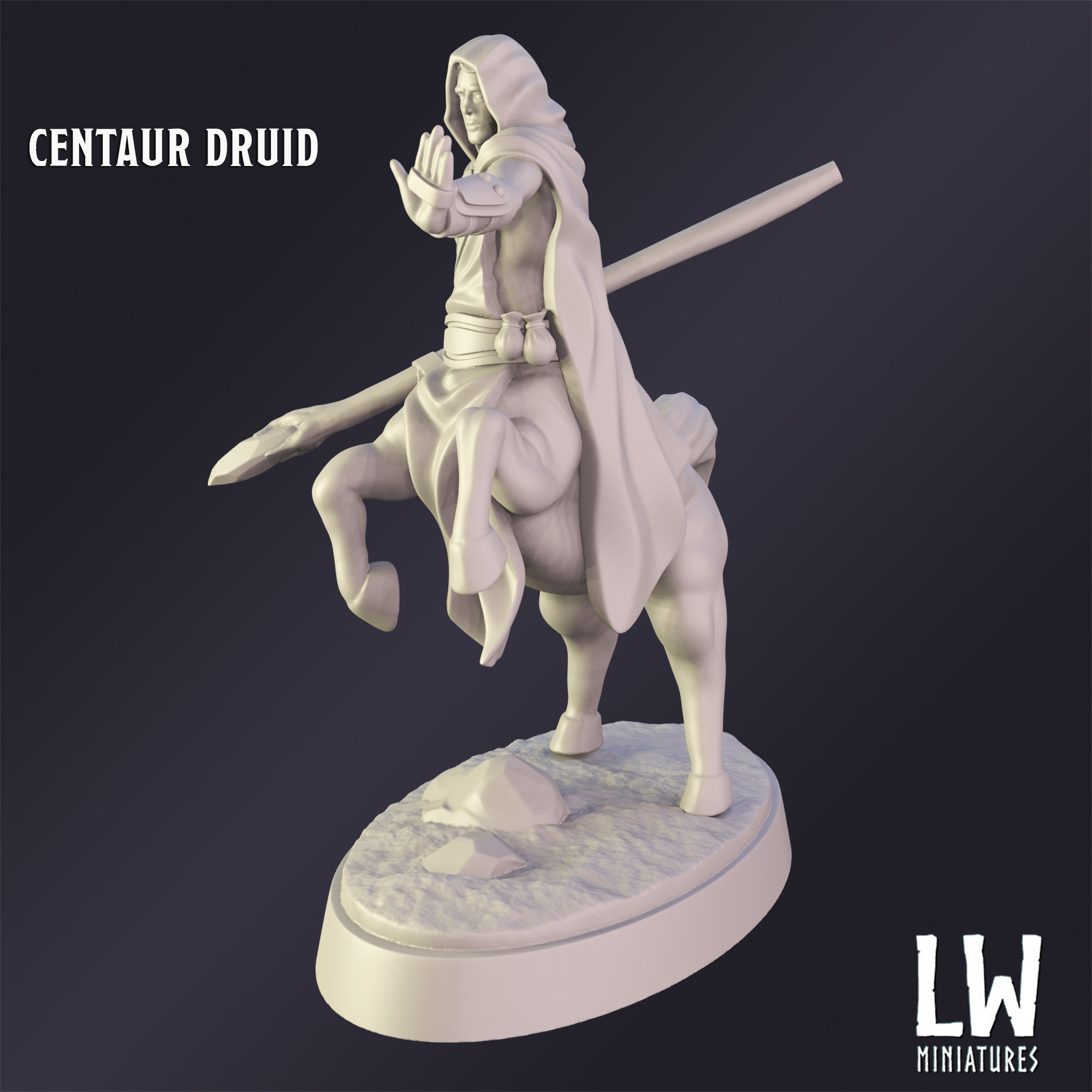 Centaur Druid Premium Tabletop Game Miniature From Lost World - Etsy