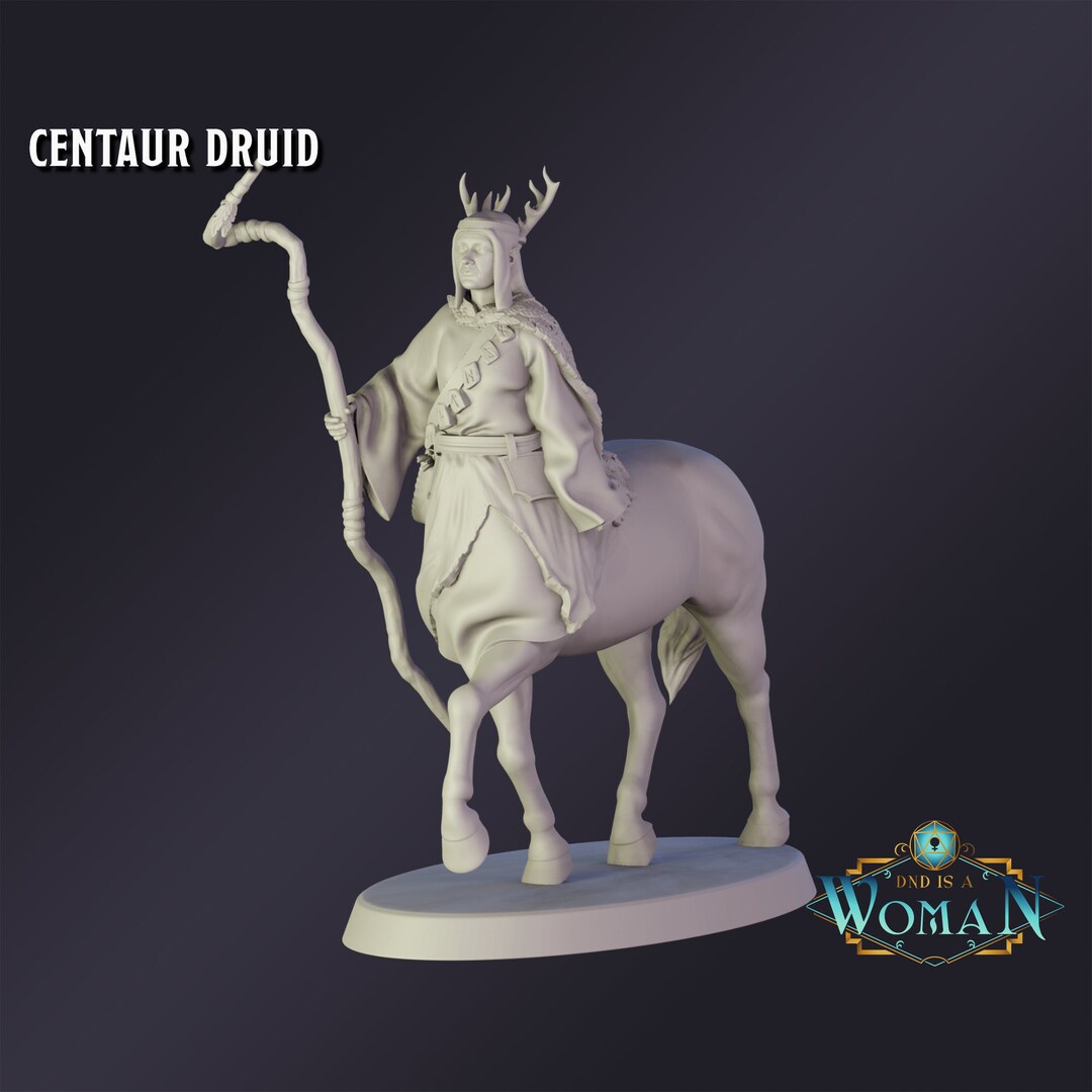 Dnd Miniature Centaur Druid Miniature for Dungeons and Dragons Tabletop ...