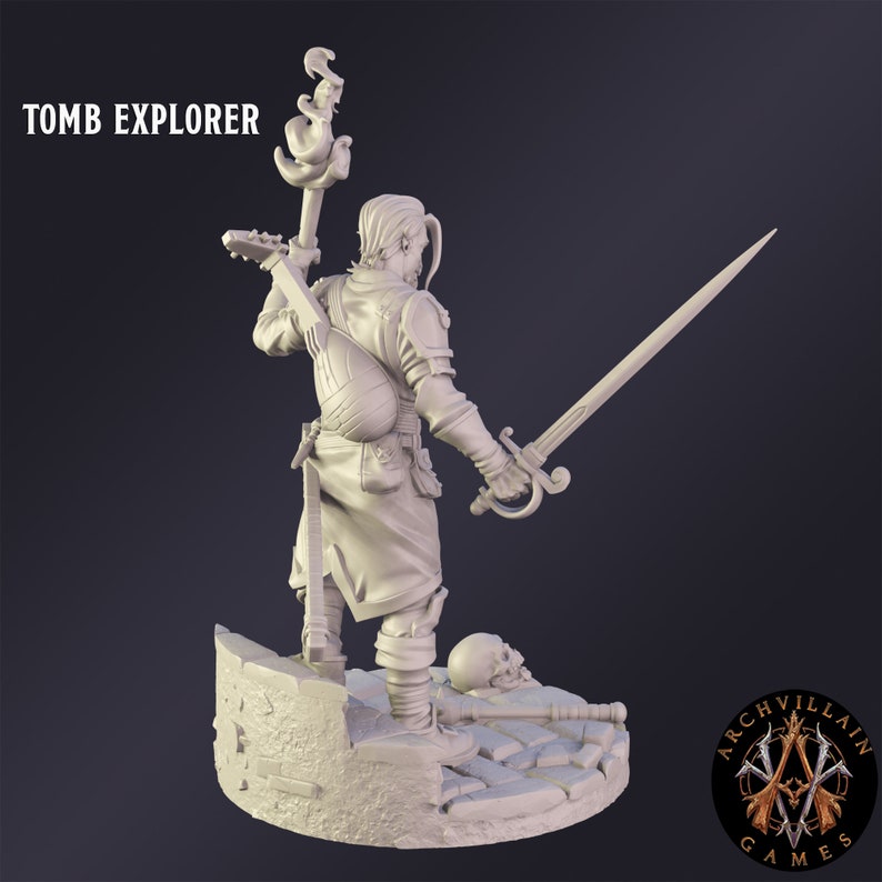 Dnd Miniature Tomb Explorer Miniature for Dungeons and Dragons Tabletop ...