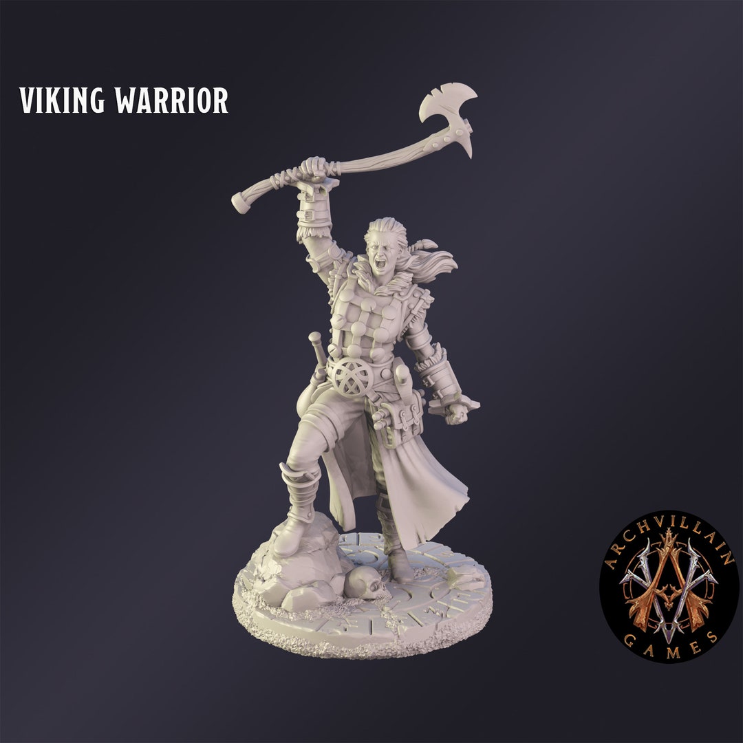 Dnd Miniature Viking Warrior Miniature for Dungeons and Dragons ...