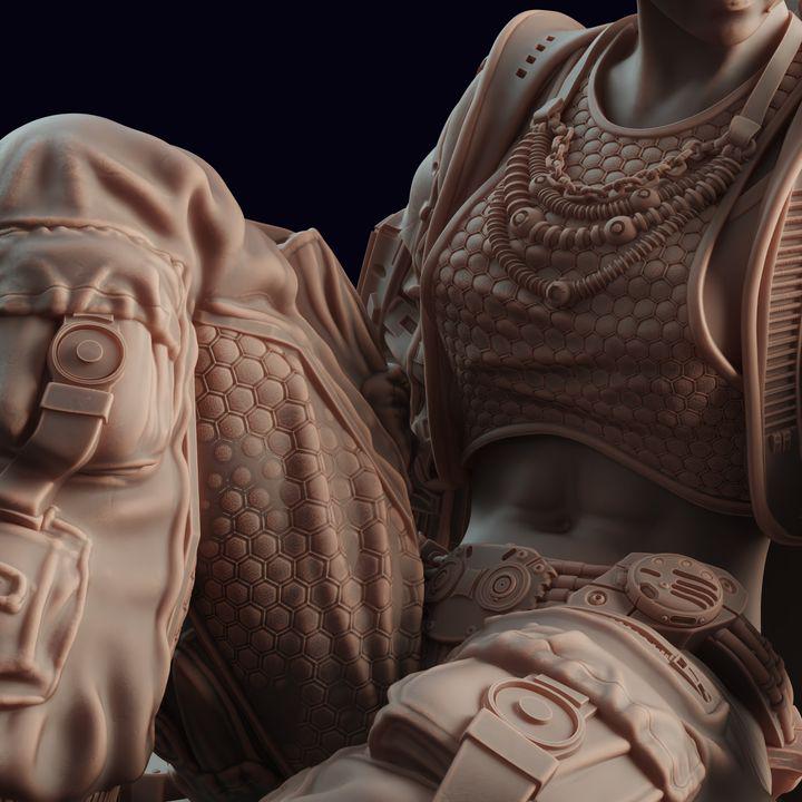 Dnd Cyberpunk Miniature Cyberpunk Hacker Prodigy Miniature for Dungeons ...