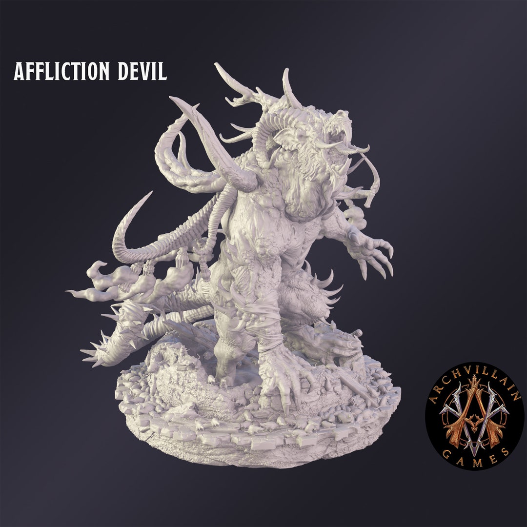 Dnd Miniature Affliction Devil Miniature for Dungeons and Dragons ...