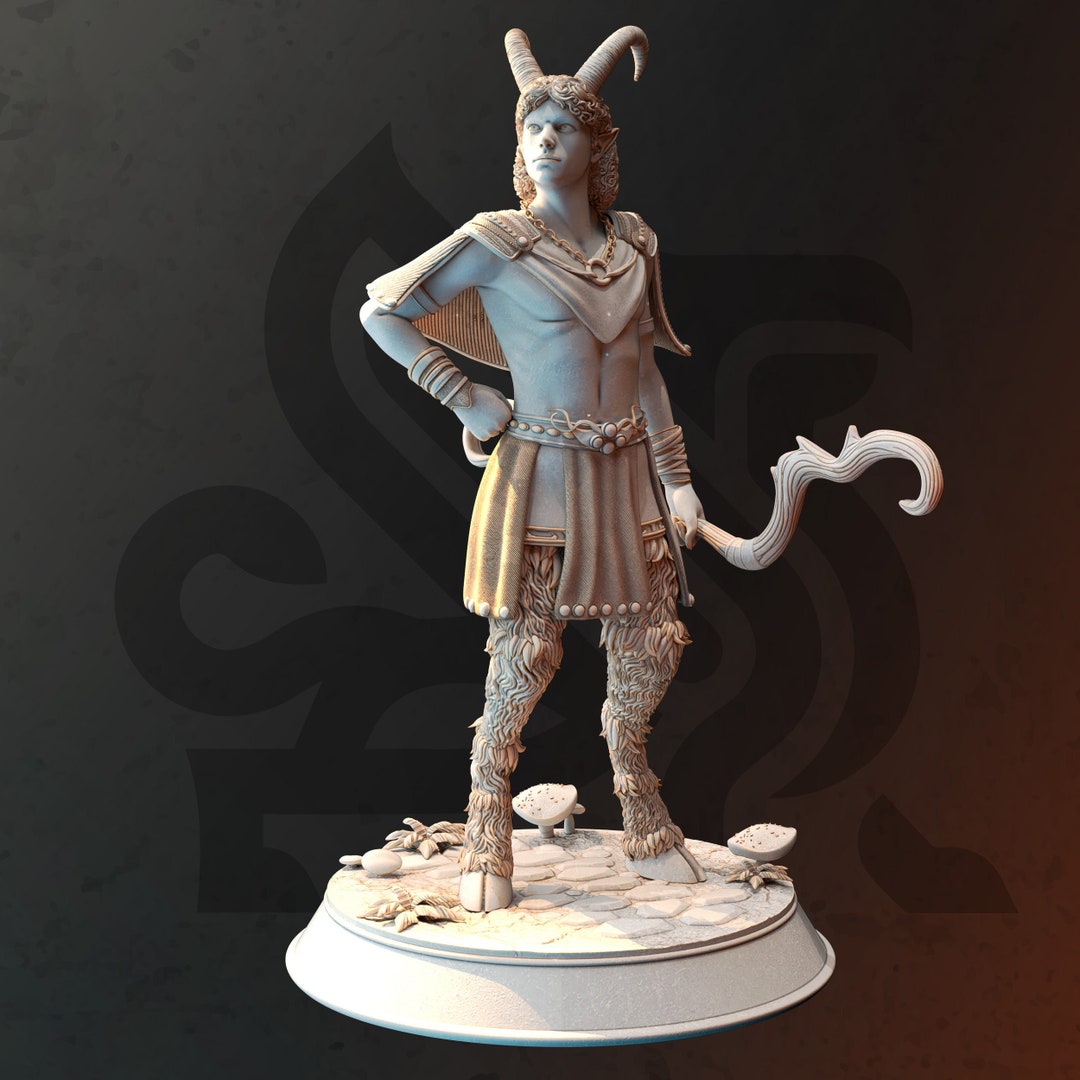 Dnd Miniature Satyr Ranger Miniature for Dungeons and Dragons Tabletop ...