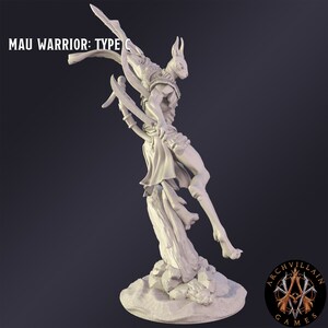 Dnd Miniature Mau Warrior Miniature for Dungeons and Dragons Tabletop ...