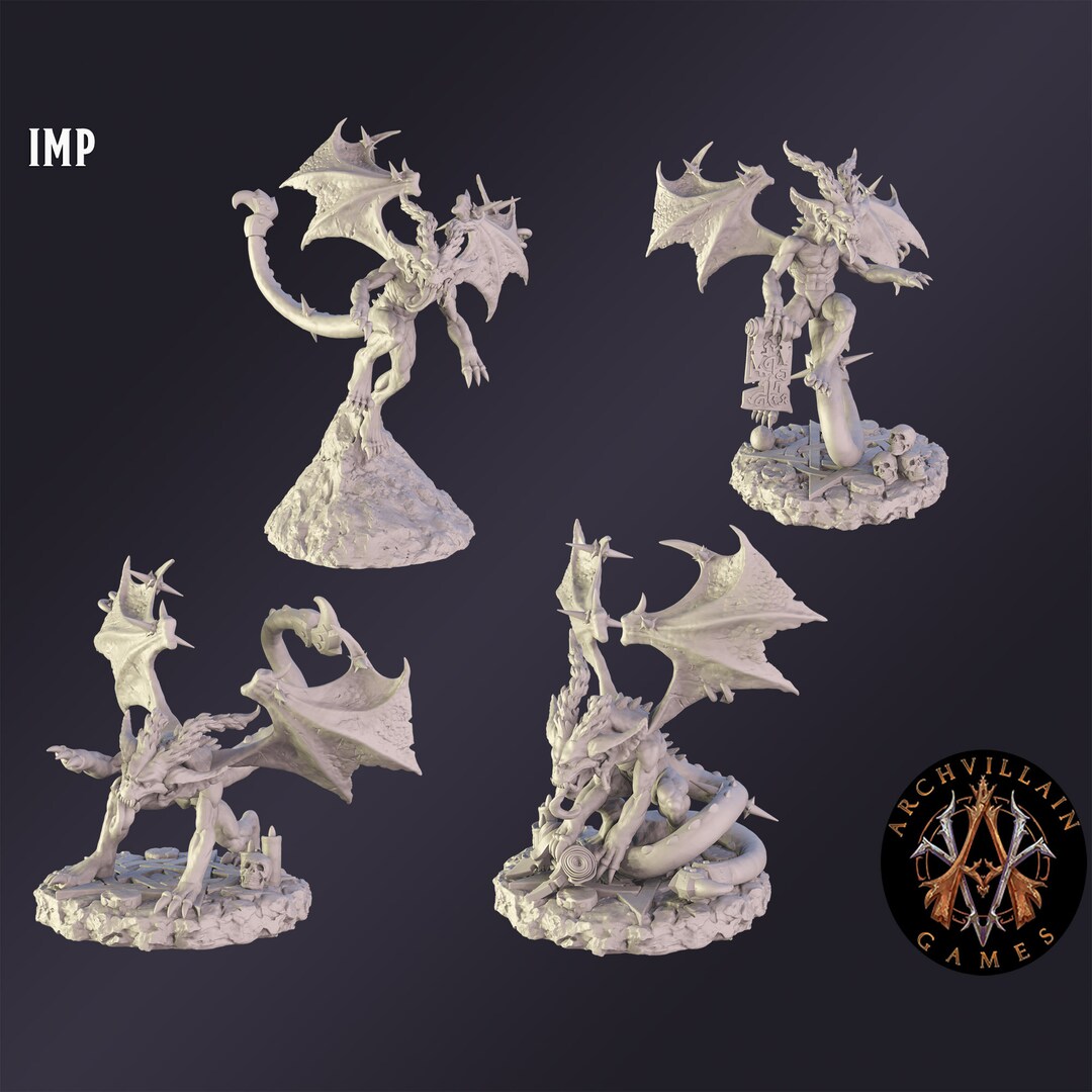 Dnd Miniature Imp Miniature for Dungeons and Dragons Tabletop RPG ...