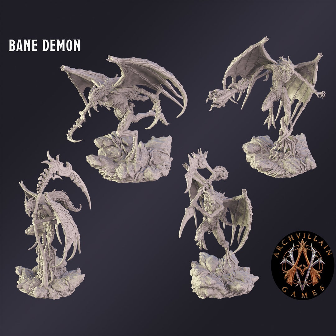Dnd Miniature Bane Demon Miniature for Dungeons and Dragons Tabletop ...
