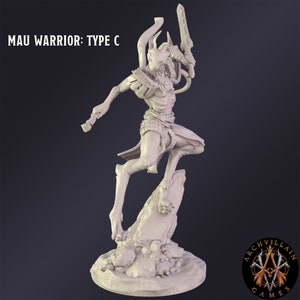 Dnd Miniature Mau Warrior Miniature for Dungeons and Dragons Tabletop ...