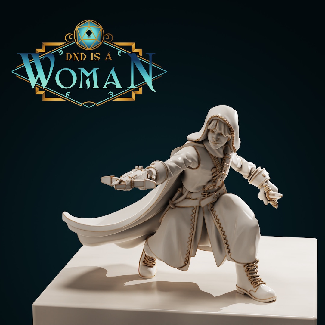Dnd Miniature Halfling Assassin Rogue Miniature for Dungeons and ...