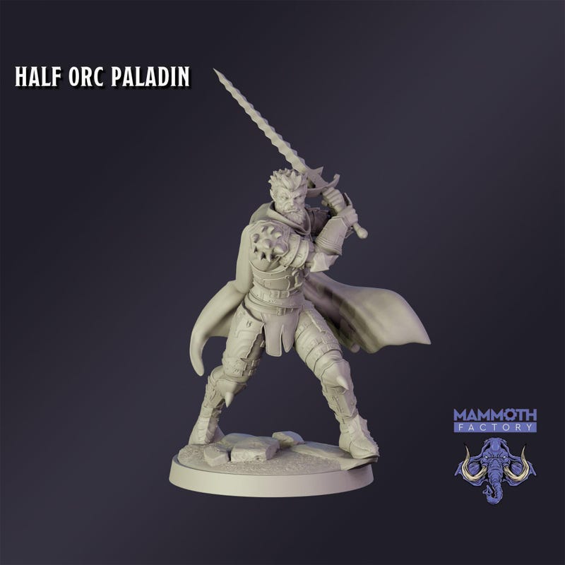 Dnd Paladin Orc - Etsy