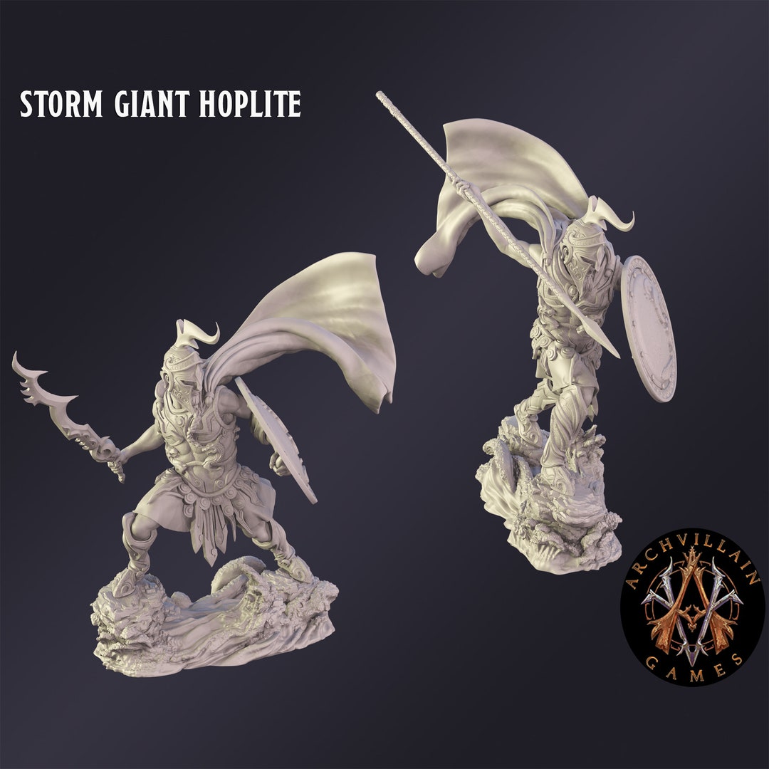 Dnd Miniature Storm Giant Hoplite Miniature for Dungeons and Dragons ...