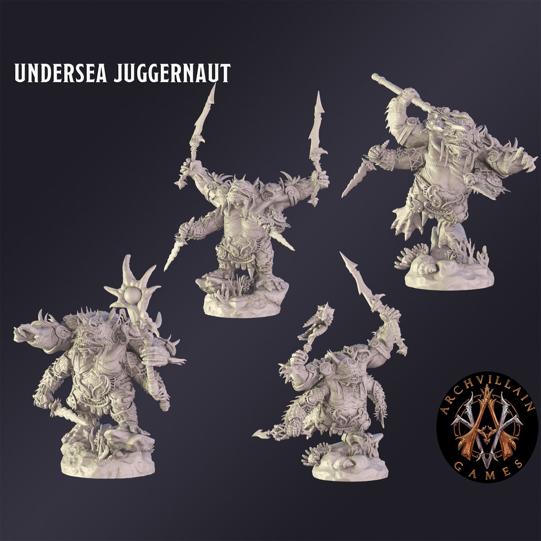 Dnd Miniature Undersea Juggernaut Miniature for Dungeons and Dragons ...