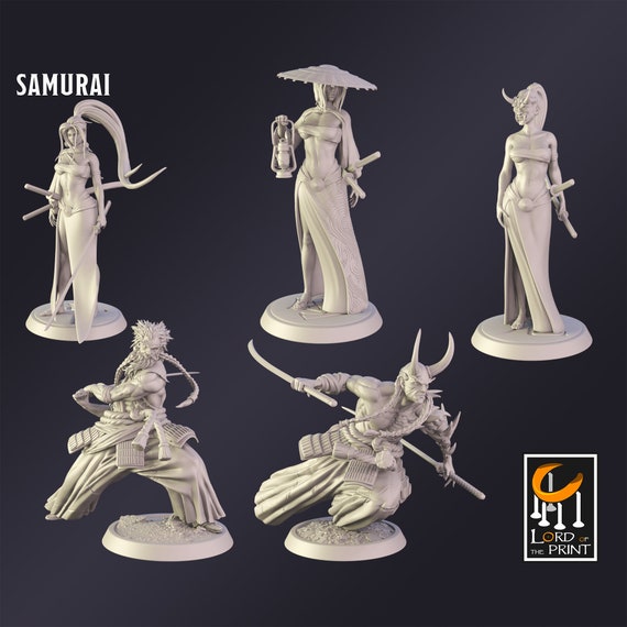 Role Playing Miniatures Toys & Games Samurai Dungeons & Dragons ...