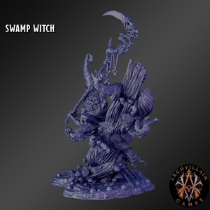 Dnd Miniature Swamp Witch Miniature for Dungeons and Dragons Tabletop ...