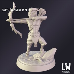 Dnd Miniature Satyr Ranger Miniature for Dungeons and Dragons Tabletop ...