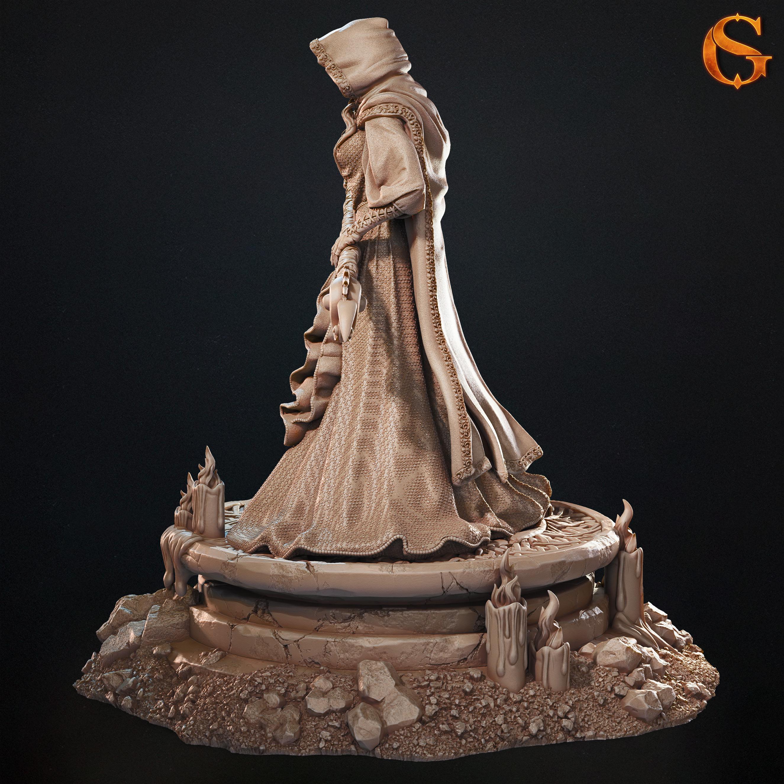 Dnd Miniature Female Grim Reaper Miniature for Dungeons and Dragons ...